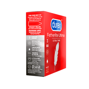 Durex Fetherlite Ultima condoms are extra thin for more sensitivity