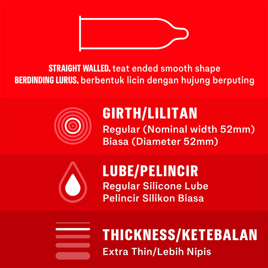 Durex Fetherlite Ultima condoms are extra thin for more sensitivity