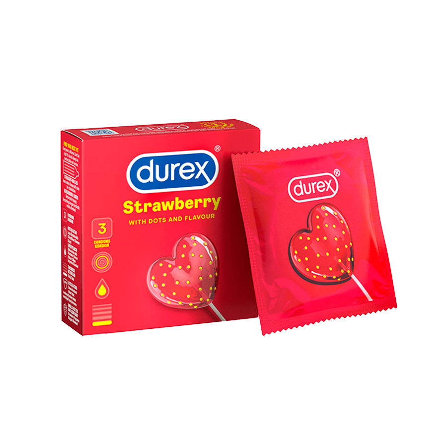 Sensually Flavoured Condoms With Strawberry Flavour Making It Ideal For Him And Her